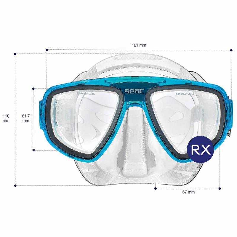 Diving mask with corrective vision lenses | Diving Masks with Power ...